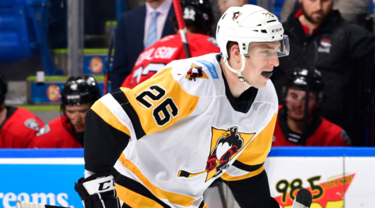 AHL : Justin Addamo rappelé par le club école des Penguins